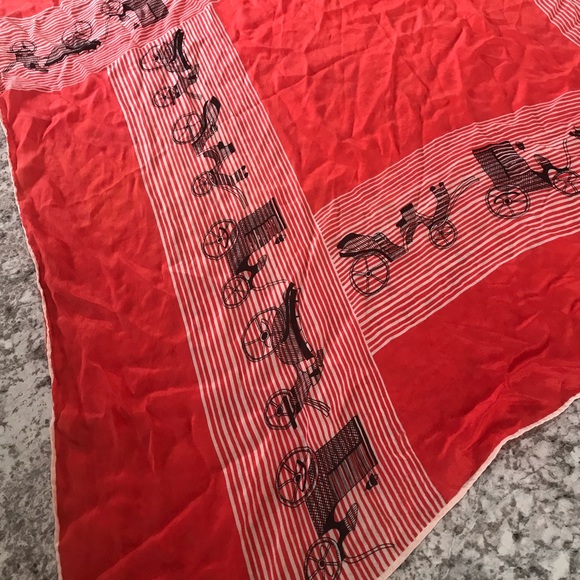 Vintage | Accessories | Vintage Coaches Carriages Scarf Steampunk Retro ...